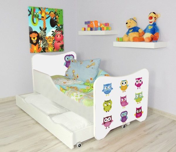 Dečiji krevet Owls sa fiokom 160×80