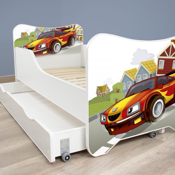 Dečiji krevet sa fiokom Trkački automobil-Racing Car