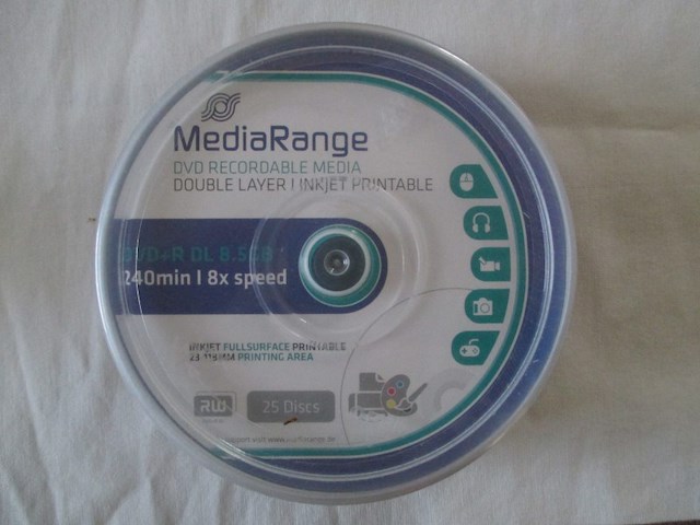 DVD+R DL 8X 8,5GB MediaRange