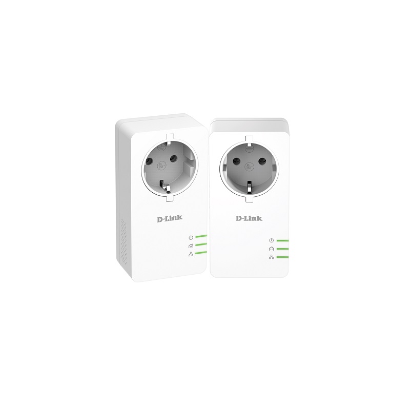 D-Link DHP-P601AV/E 1000Mb/s HomePlug AV2 Powerline Adapter Kit (2 kom komplet) sa šuko utičnicom za mrežu preko struje, 1xGE RJ-45, QoS za VoIP i video streaming, 128-bit AES krpitovanje, low-pow...