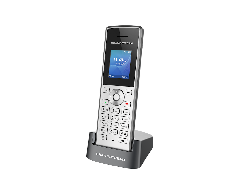 Grandstream WP810 bežični WiFi dual-band 2.4/5GHz Android 2-line/2-SIP VoIP HD telefon, 1.8" (128x160) kolor LCD, 1500mAh Li-ion baterija za 6 sati razgovora, dual MIC sa AEC/Noise Shield