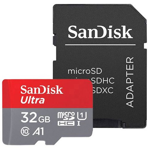 SanDisk 32GB Ultra microSDXC Memorijska kartica sa SD adapterom A1 UHS-I/U1 Class 10 | SDSQUA4-032G-GN6MA