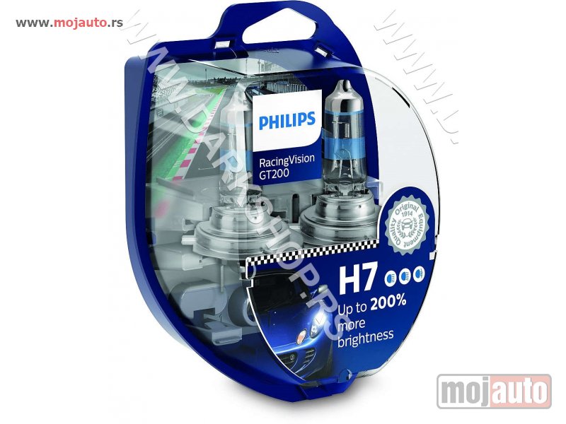 H7 SIJALICE PHILIPS 200% POJAČANE RACING VISON