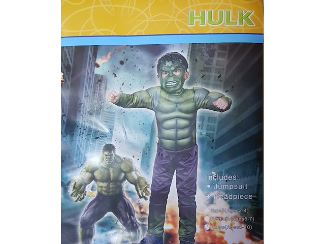 Kostim HULK sa Misicima iz jednog dela za Decake