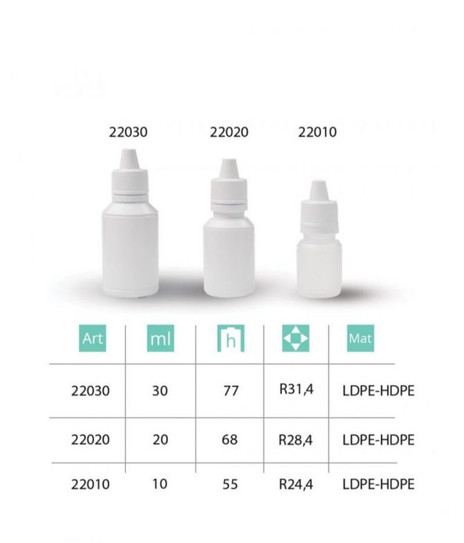 Bočica plastična (20ml) 10kom