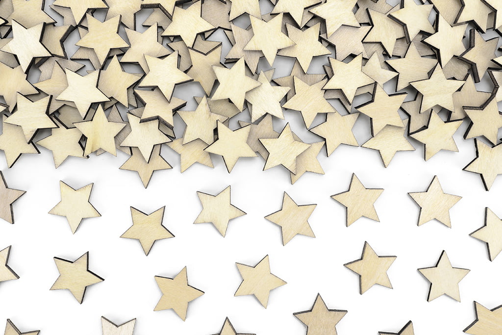 Stone konfete – drvene zvezde