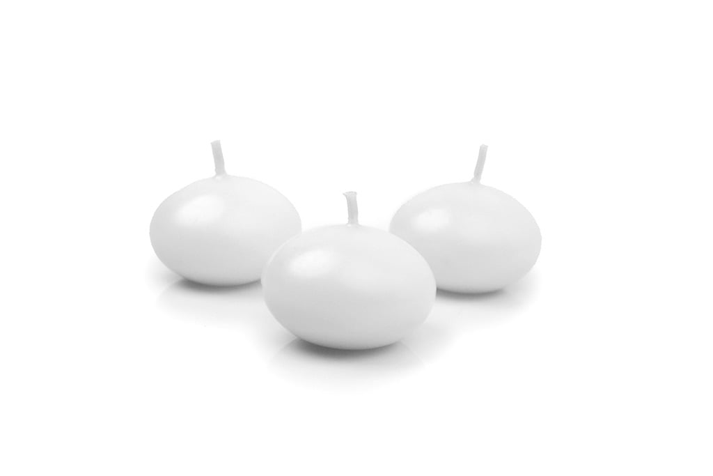 Plutajuće sveće Bele – 3 kom