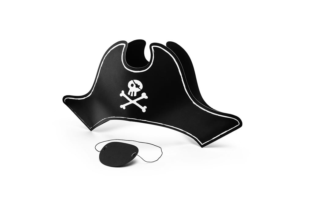 Piratski šešir i povez za oko