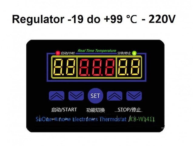 Digitalni termometar -19 do +99C + maska - 220V