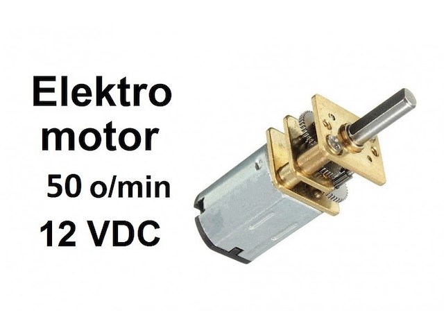 Motor sa reduktorom - 12V - 50RPM