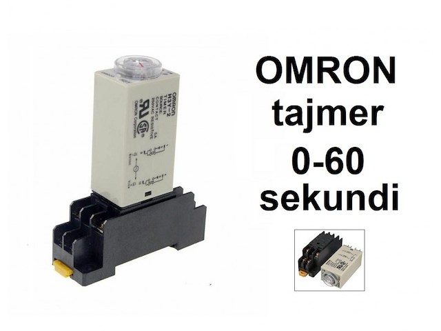 Vremenski rele - tajmer - 0-60 sek 24V - H3Y-2