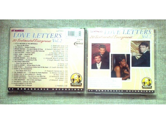 VA - Love Letters Vol.2 (20 Sentimental Evergreens)(CD)