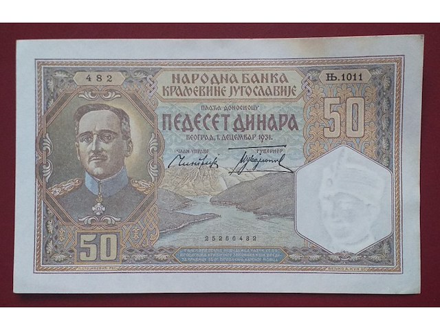 50 DINARA 1931