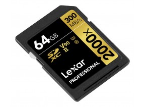 Lexar SDXC 64GB Professional 300MB/s 2000x UHS-II