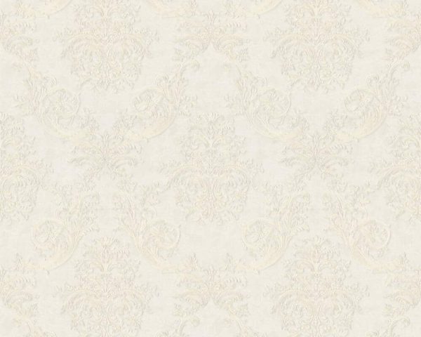A.S. Création Wallpaper «Baroque, White» 371631