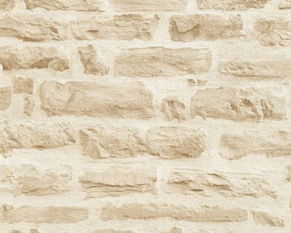 A.S. Création Wallpaper «Stone, Beige, Cream» 355802