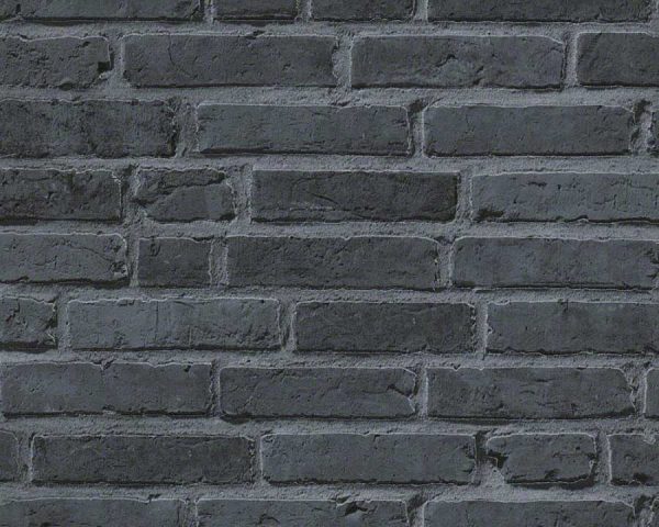 A.S. Création Wallpaper «Stone, Cottage, Black, Grey» 942833