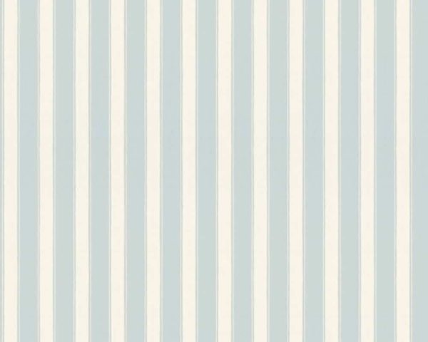 A.S. Création Wallpaper «Stripes, Beige, Blue» 371664