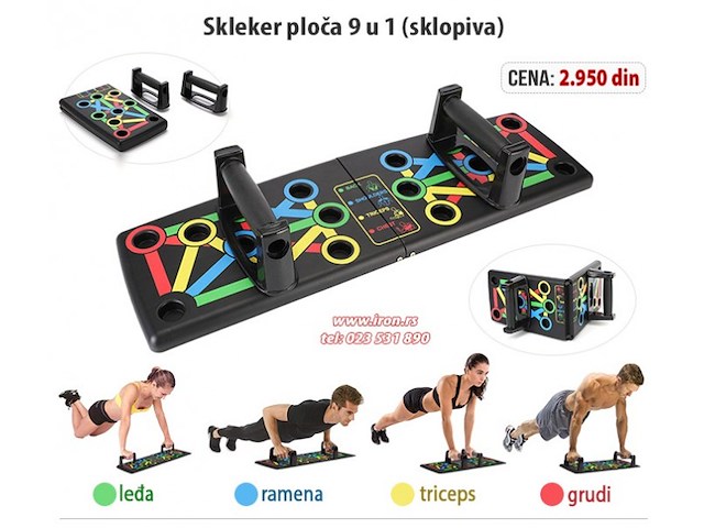 Skleker Ploča 9 u 1 (sklopiva)