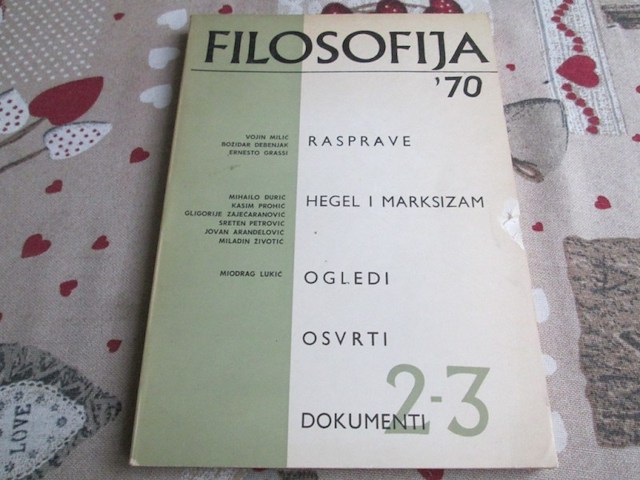 FILOSOFIJA 2-3/70