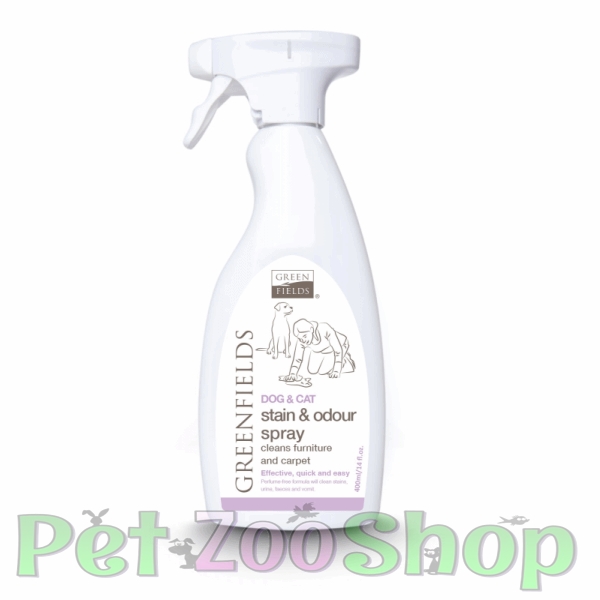 Greenfields Sprej za uklanjanje svih fleka nastalih od ljubimaca Stain And Odour Spray 400ml