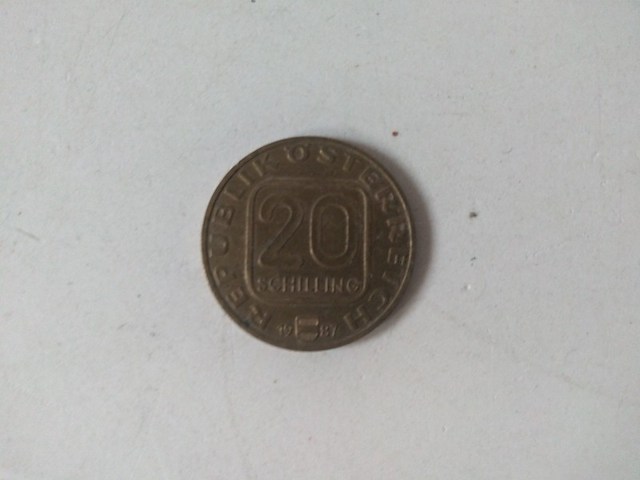 20 šilinga,Austrija,1987.