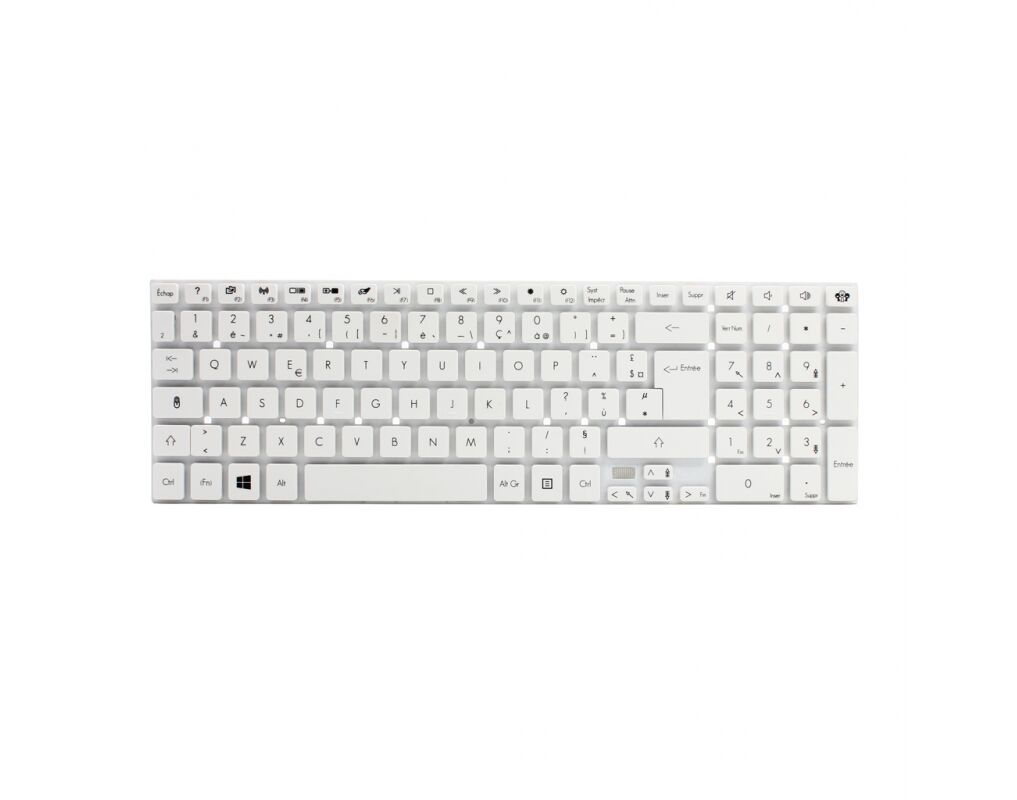 Tastatura - laptop Gateway NV52L NV55S NV57 bela