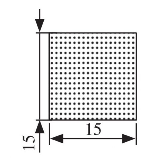Gumeni profil sunđerasti 15×15 – S3.046