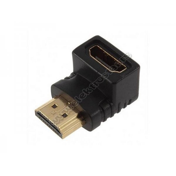 ADAPTER HDMI ŽENSKI NA MUŠKI POD 90 STEPENI