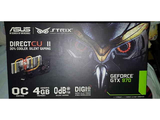 Asus Strix Gtx 970 4 Gb DCU II Over Clock Edition!