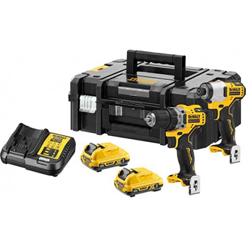 DeWalt set akumulatorskog alata DCK2110L2T bušilic-odvijač i udarni odvijač