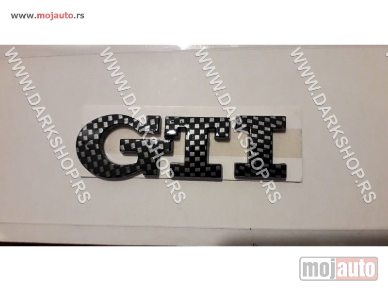 GTI oznaka carbon na 3m lepku/samolepljiv.