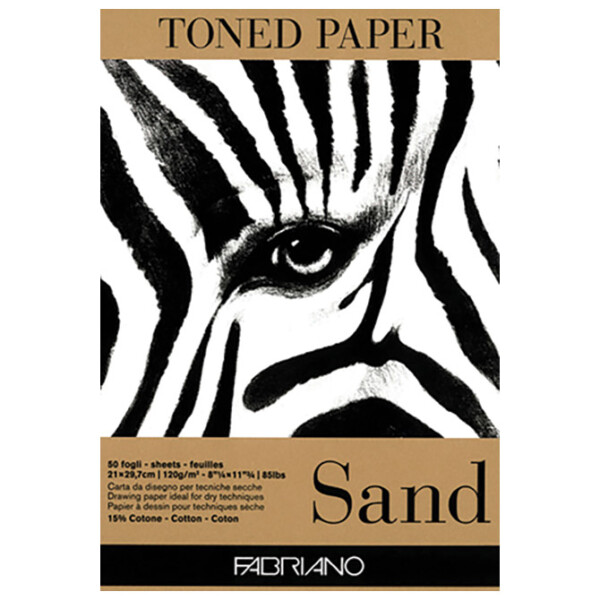 Fabriano Blok Toned Paper Sand 21×29.7/50L 120g 19100496