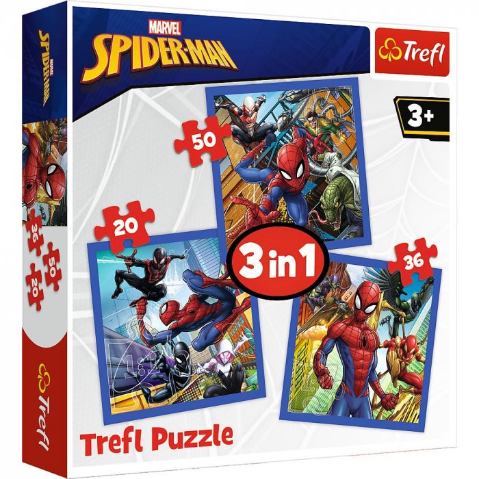 Trefl Puzzle Spider-man 3in1