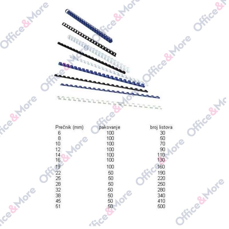 PLASTIČNE SPIRALE 32mm CRNE PAK.50 - 5349302
