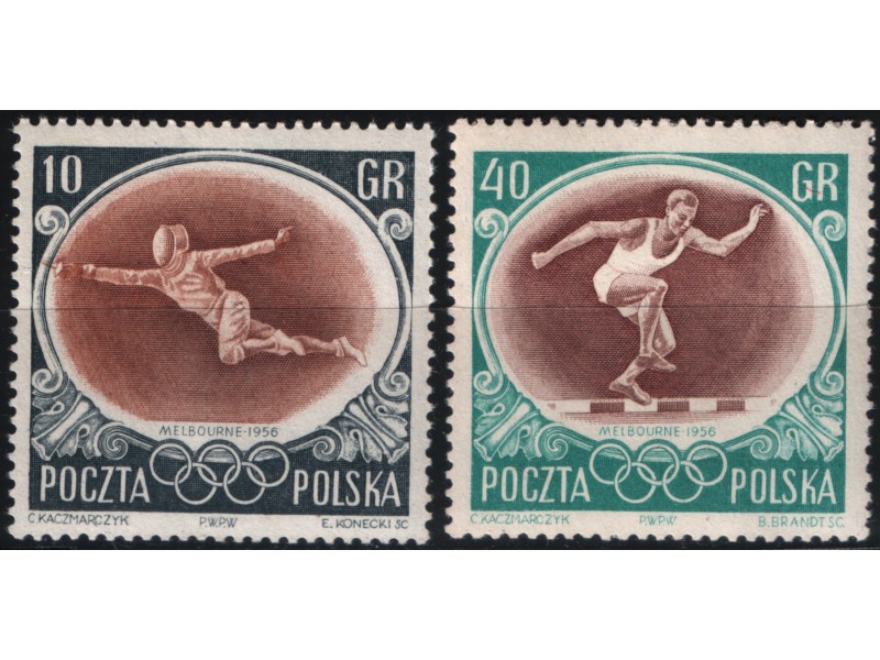 kt356dzs 02.nov1956 Polska Mi984-9 ** 2/6