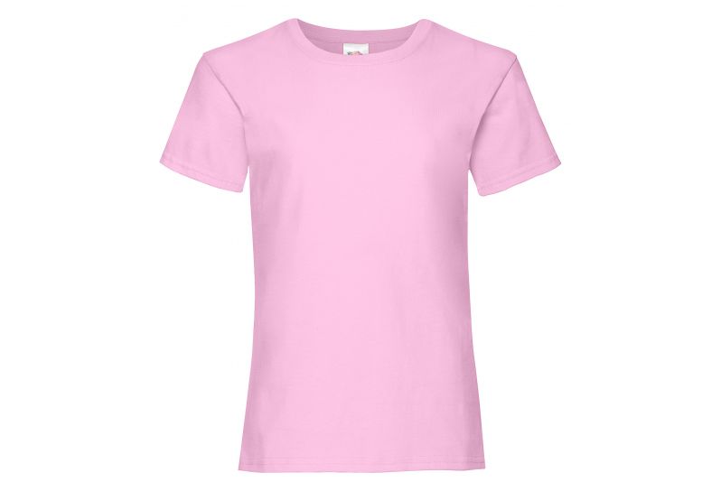 Fruit of the Loom, Valueweight ženska dečija majica, svetlo roza, 5-6
