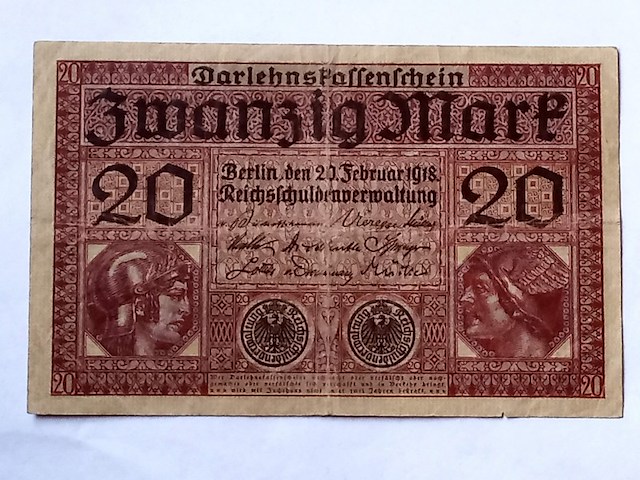 20 Maraka 1918.g - Nemačka -