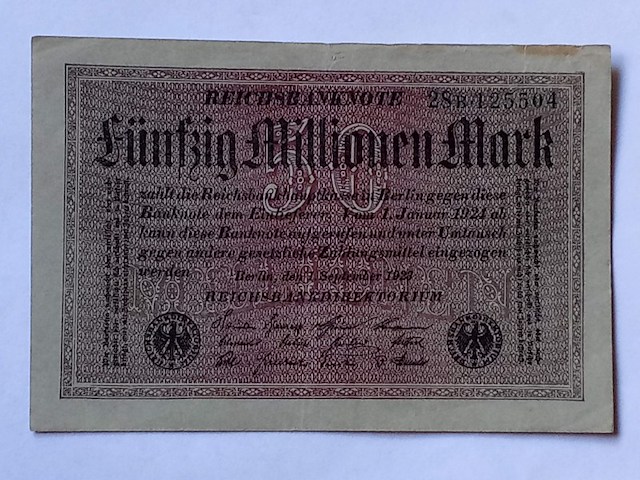 50 Miliona Maraka 1923.g - Nemačka - LEPA -
