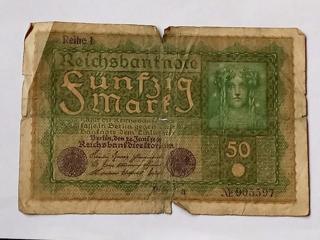 50 Maraka 1919.g - Nemačka -