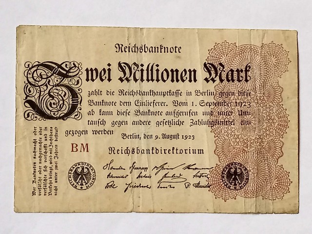 2 Miliona Maraka 1923.g - Nemačka -