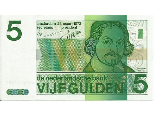 Holandija 5 gulden 1973. UNC