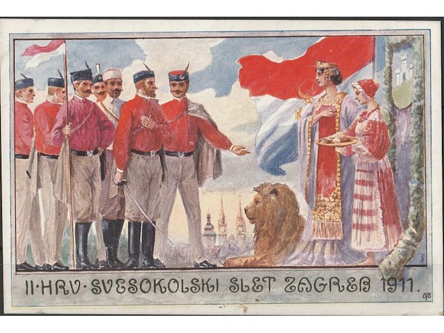 Hrvatska - Svesokolski slet u Zagrebu 1911