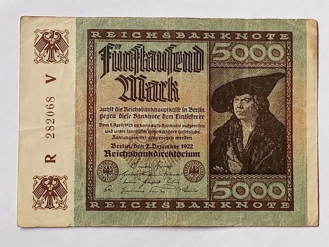 5000 Maraka 1922.g - Nemačka -