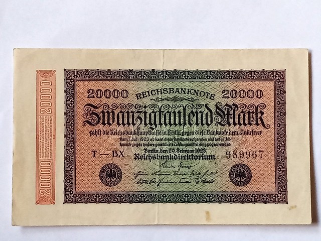 20 000 Maraka 1923.g - Nemačka  -