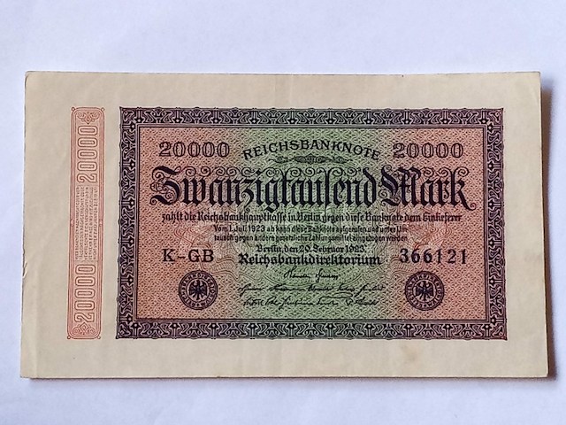 20 000 Maraka 1923.g - Nemačka  -