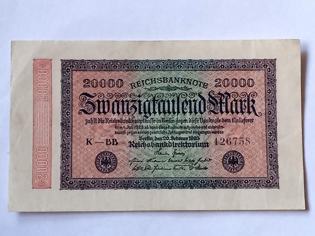 20 000 Maraka 1923.g - Nemačka  -