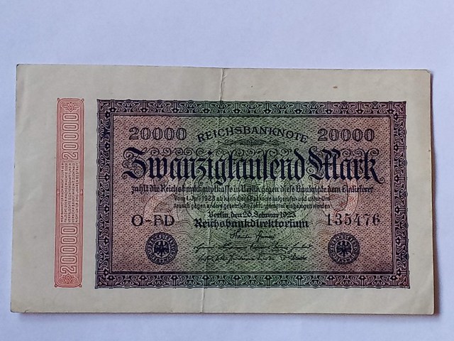 20 000 Maraka 1923.g - Nemačka  -