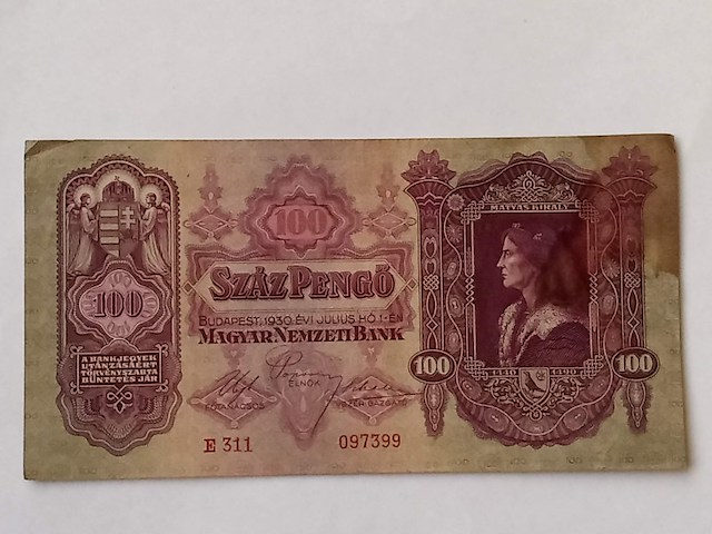 100 Pengo 1930.g - Mađarska -