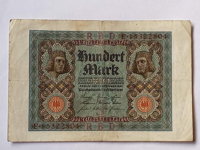 100 Maraka 1920.g - Nemačka -